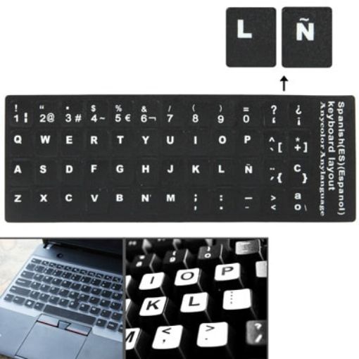 Spanish Learning Keyboard Sticker - Laptop/Desktop Computer | Bigupgadgets