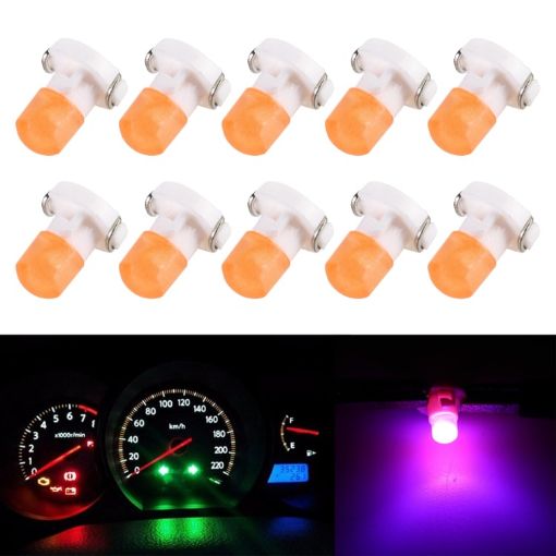 10 PCS 2W T3 Pink Wedge LED Dashboard Gauge Light Bulbs | Bigupgadgets