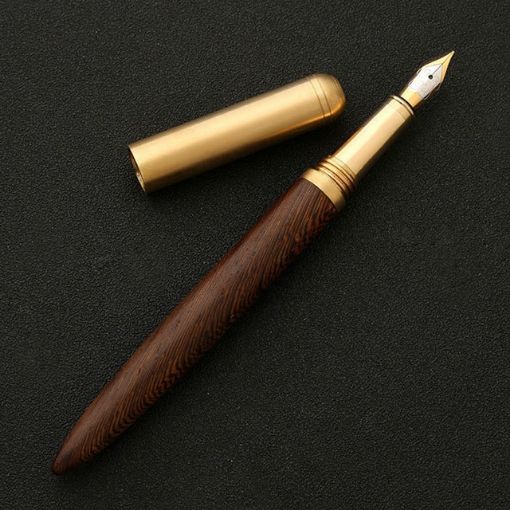 Wenge Wood Luxury Fountain Pen - School Office Gift Supplies | Bigupgadgets