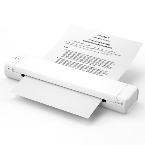 M08F Portable Bluetooth Wireless Thermal Printer (White Letter ...
